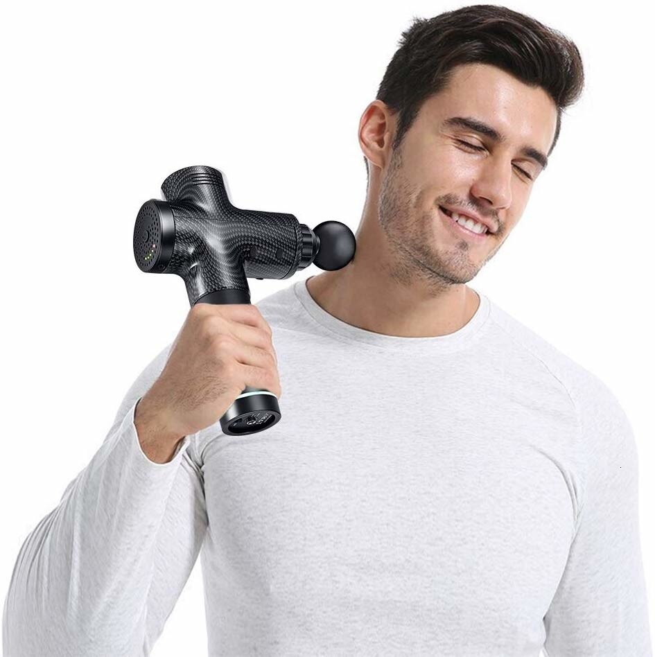 2500mah 4 Head Professional Deep Tissue Massage Gun Electric Muscle Massage Gun Therapy Fascia